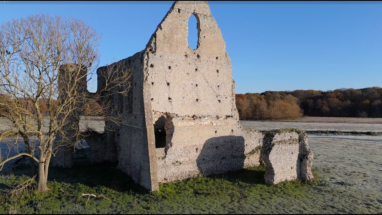 Explore the history of Newark Priory, Ripley with breathtaking winter ...