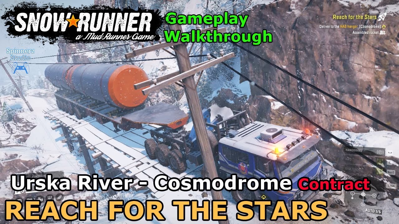 SnowRunner - Reach for the Stars | Ursk River - Cosmodrome Contract ...