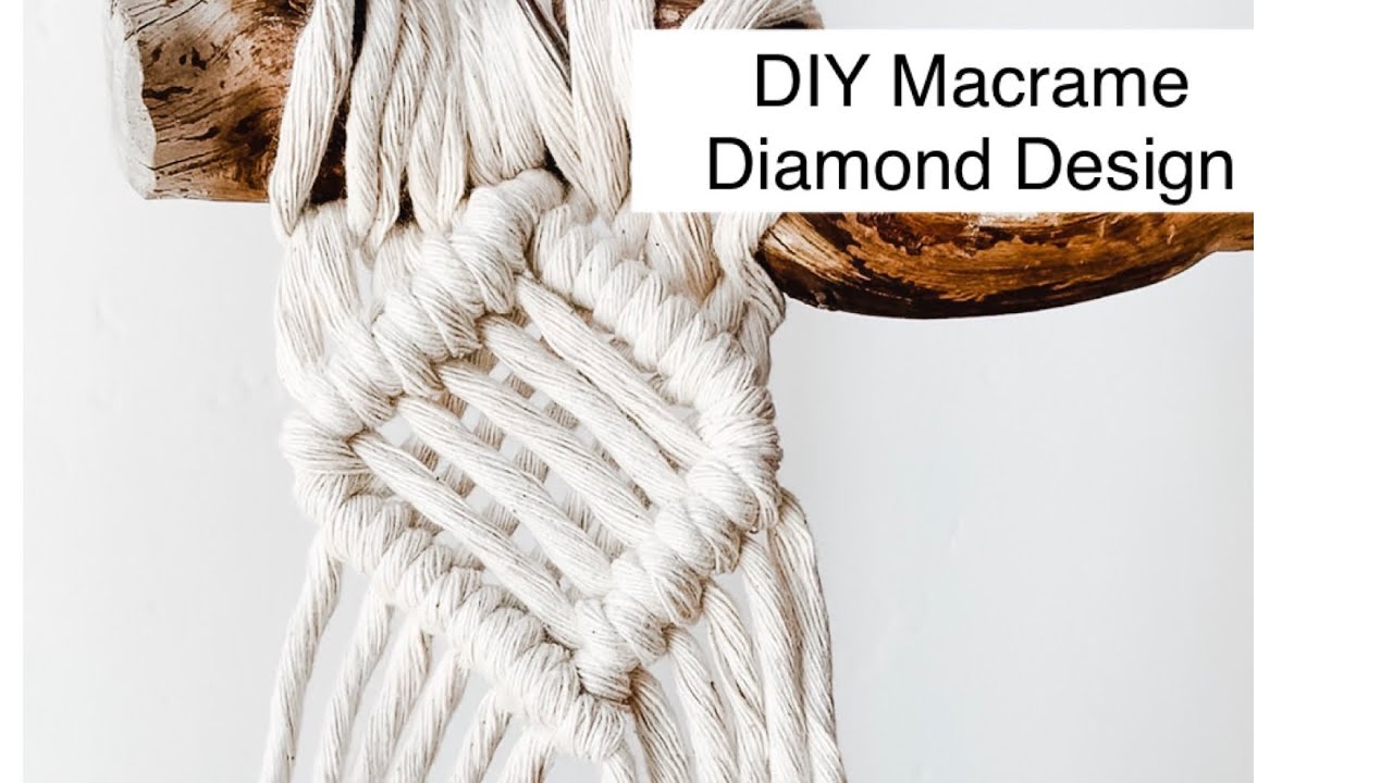 Macrame diamond technique | DIY Macrame | Tutorial - YouTube