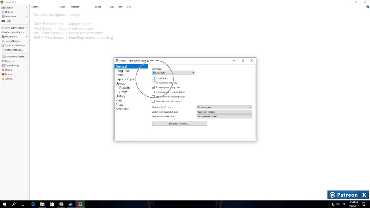How To Show Tray Icon In ShareX - YouTube
