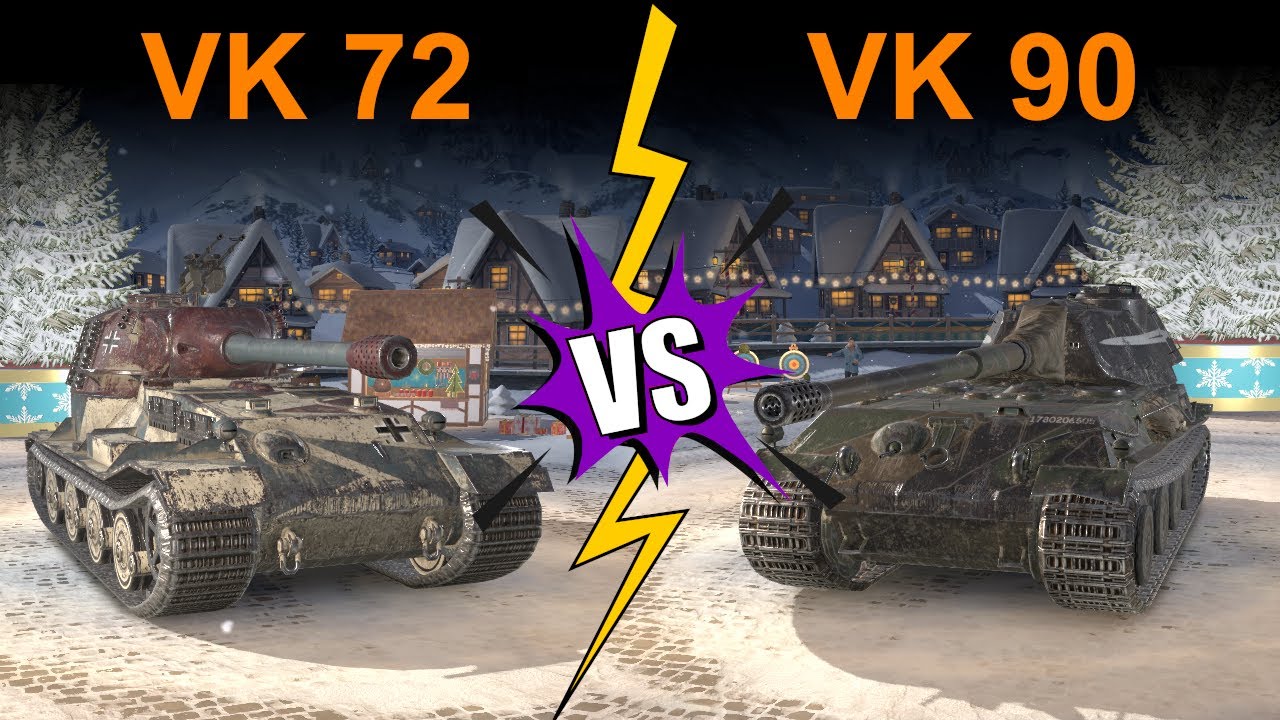Ich vergleiche den VK 90 mit dem VK 72 in World of Tanks Blitz - YouTube