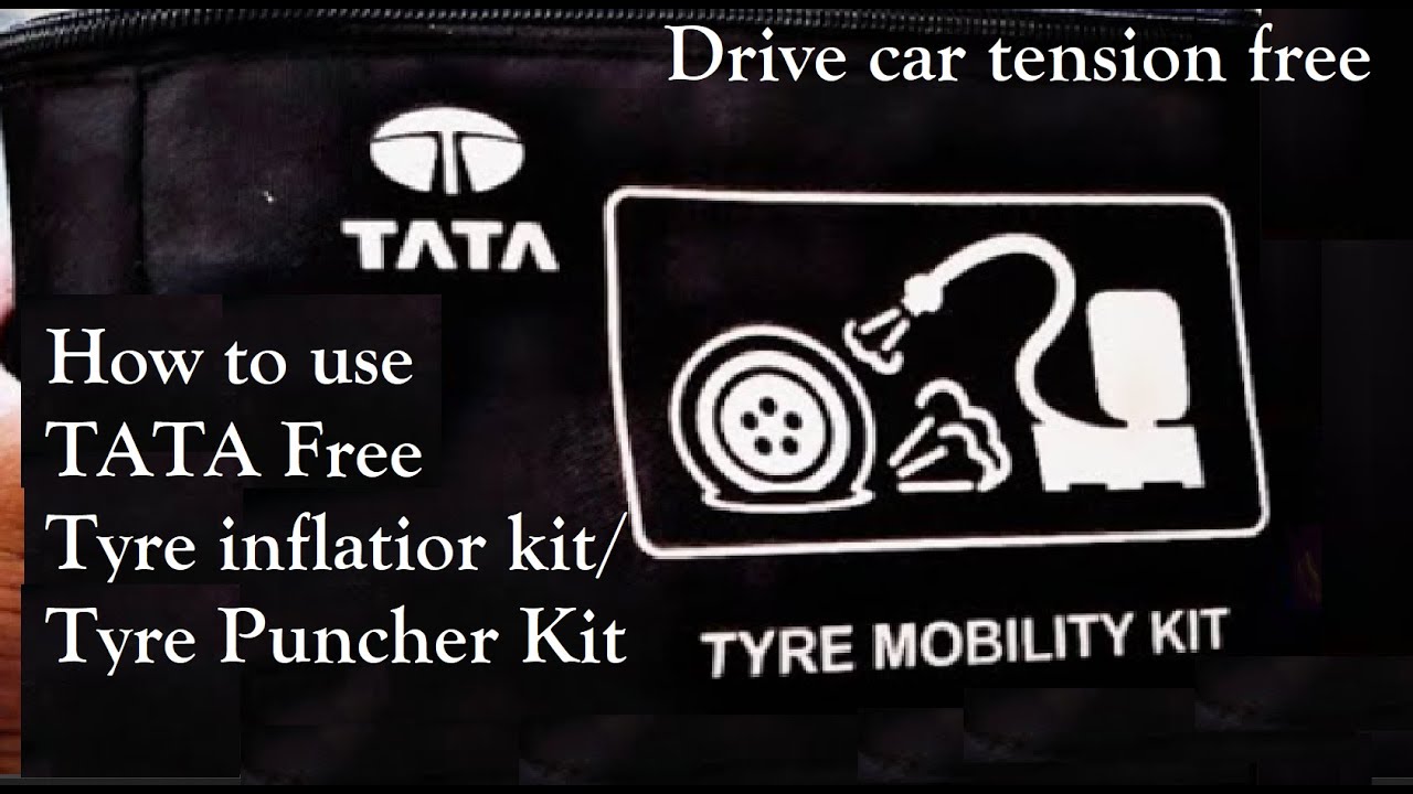 Tata Tyre Puncher Kit | How to Use Digital Air Inflator of all TATA Car ...