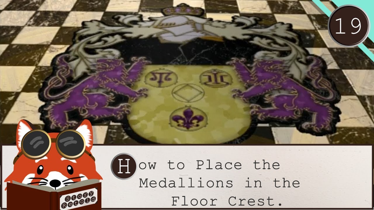 How to Place the Medallions in the Floor Crest | Treasure in the Royal ...
