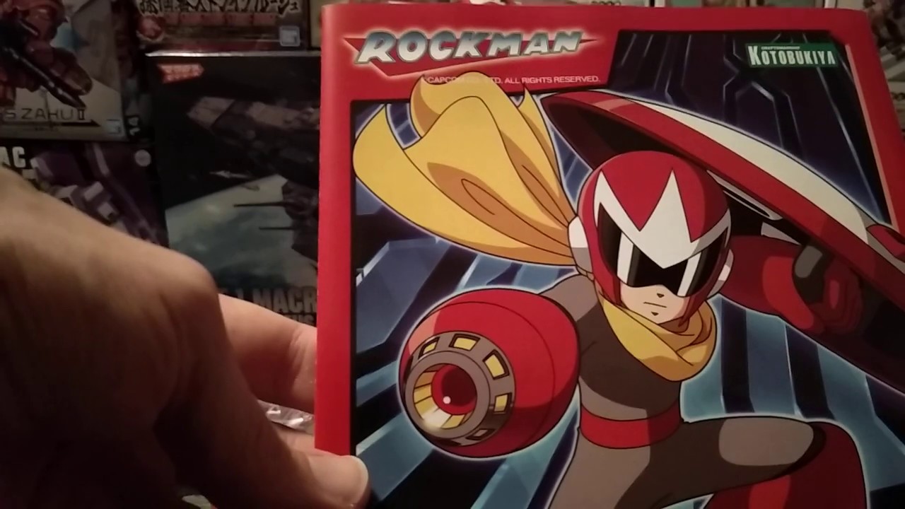 Unboxing Rockman Blues model kit 1/10 Kotobukiya Mega Man - YouTube