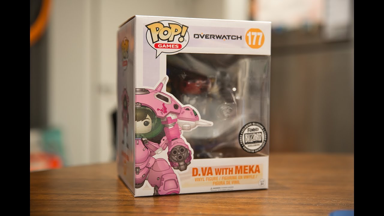 [Unboxing] Overwatch CARBON FIBER D.VA with MEKA POP! BLIZZARD ...