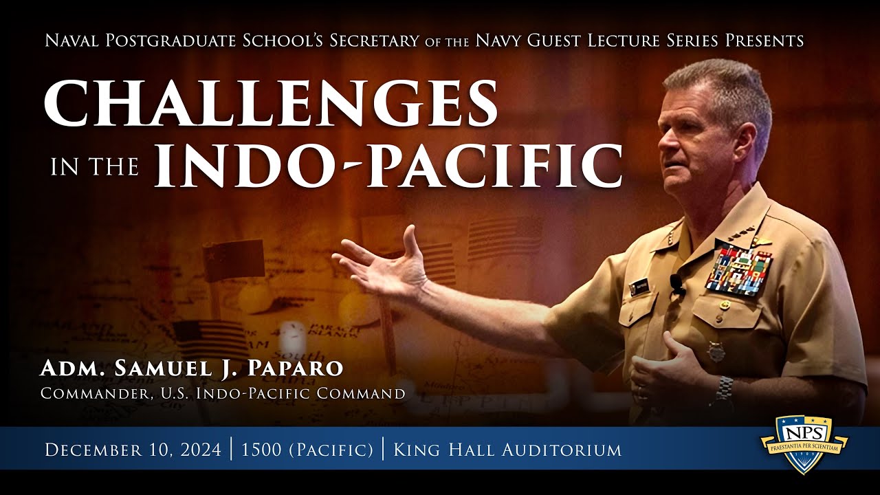 SGL with Adm. Samuel J. Paparo, Commander, U.S. Indo-Pacific Command ...