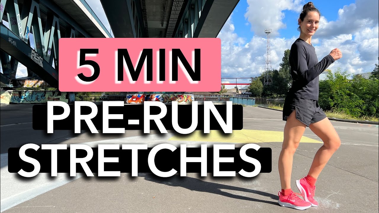 5 MIN PRE RUN STRETCHES - YouTube