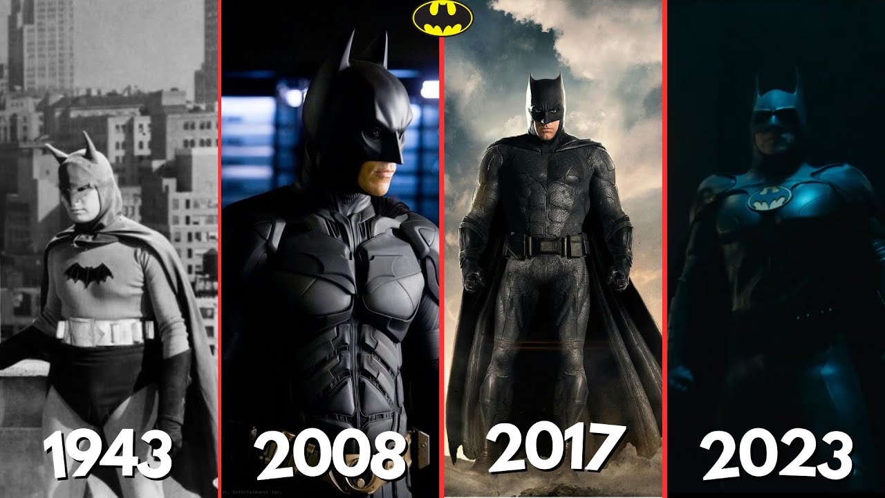 Evolution Of The Batman In Movies & Tv 1943-2023 W/ Facts - YouTube