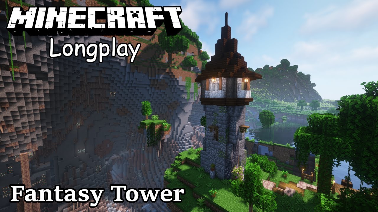 Minecraft Longplay | Exploration & Cozy Tower (No Commentary) - YouTube