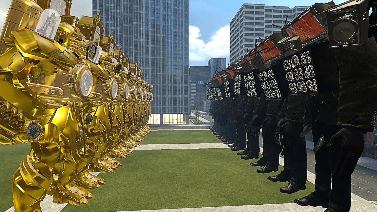 NEW SPEAKER TVMAN TITAN CURSED VS CLOCKMAN TITAN GOLD AND SKIBIDI ...