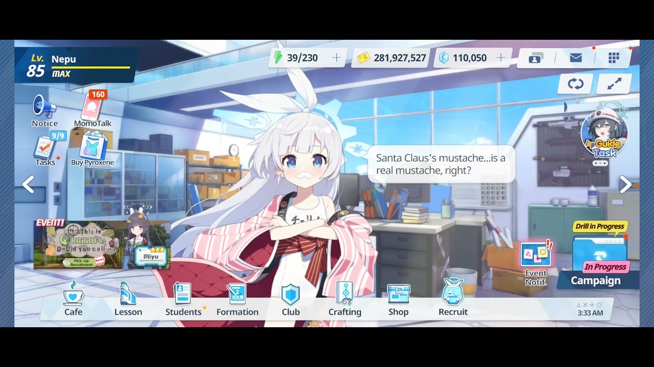 Cherino hot springs voice line Christmas ( Blue Archive ) - YouTube