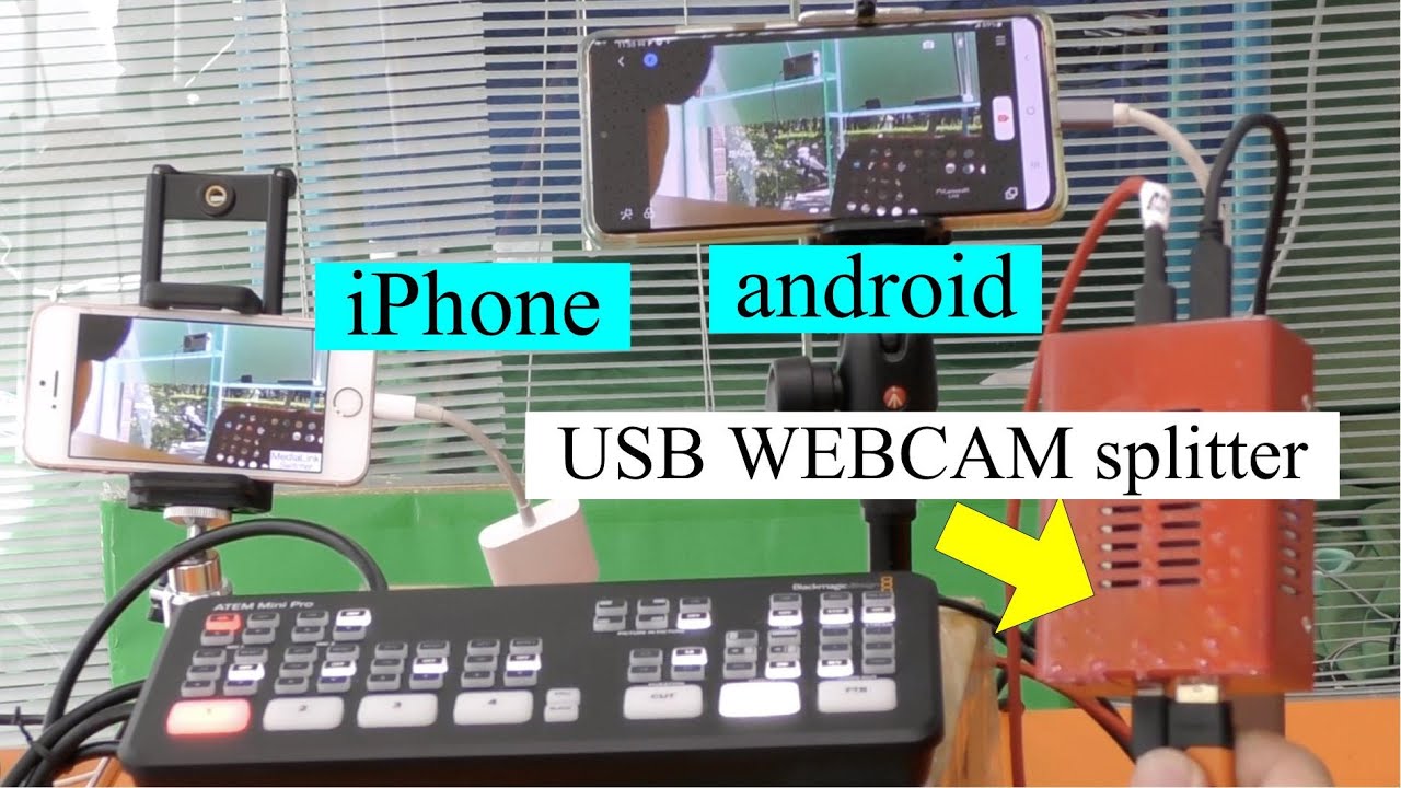 ATEM mini pro dual live streaming ! turn usb-c into two ! usb webcam ...