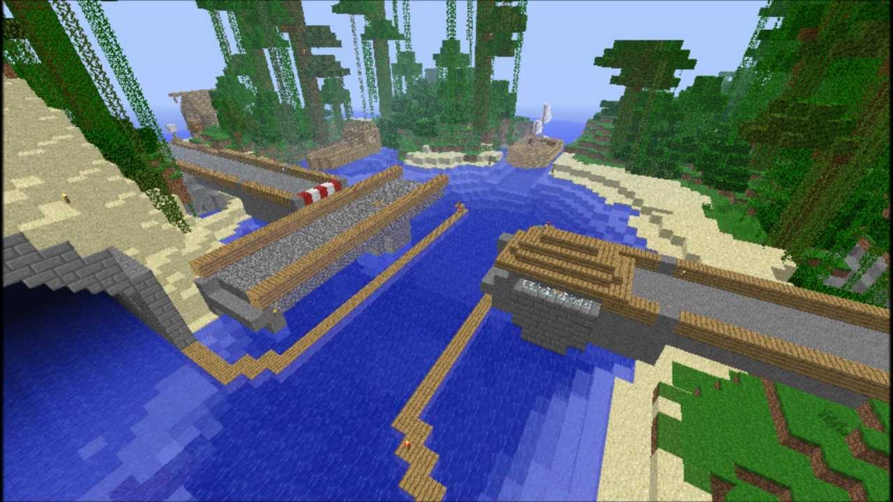 Minecraft Swing Bridge - YouTube