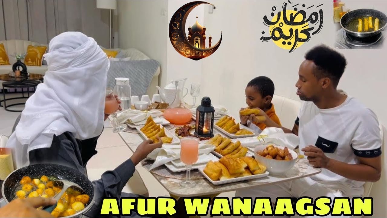 RAMADAN ROUTINE DAY 1 //AFUR WANAAGSAN - YouTube