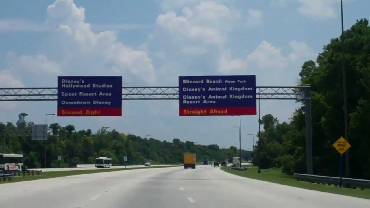 Driving through Walt Disney World 2011 - World Drive to Buena Vista ...