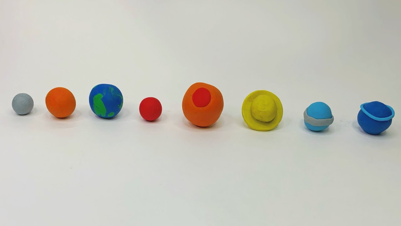How to make play doh solar system planets |easy play doh planets for ...