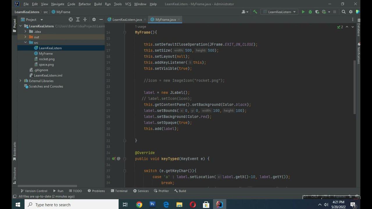 Java Keylistener Tutorial 2022 Youtube
