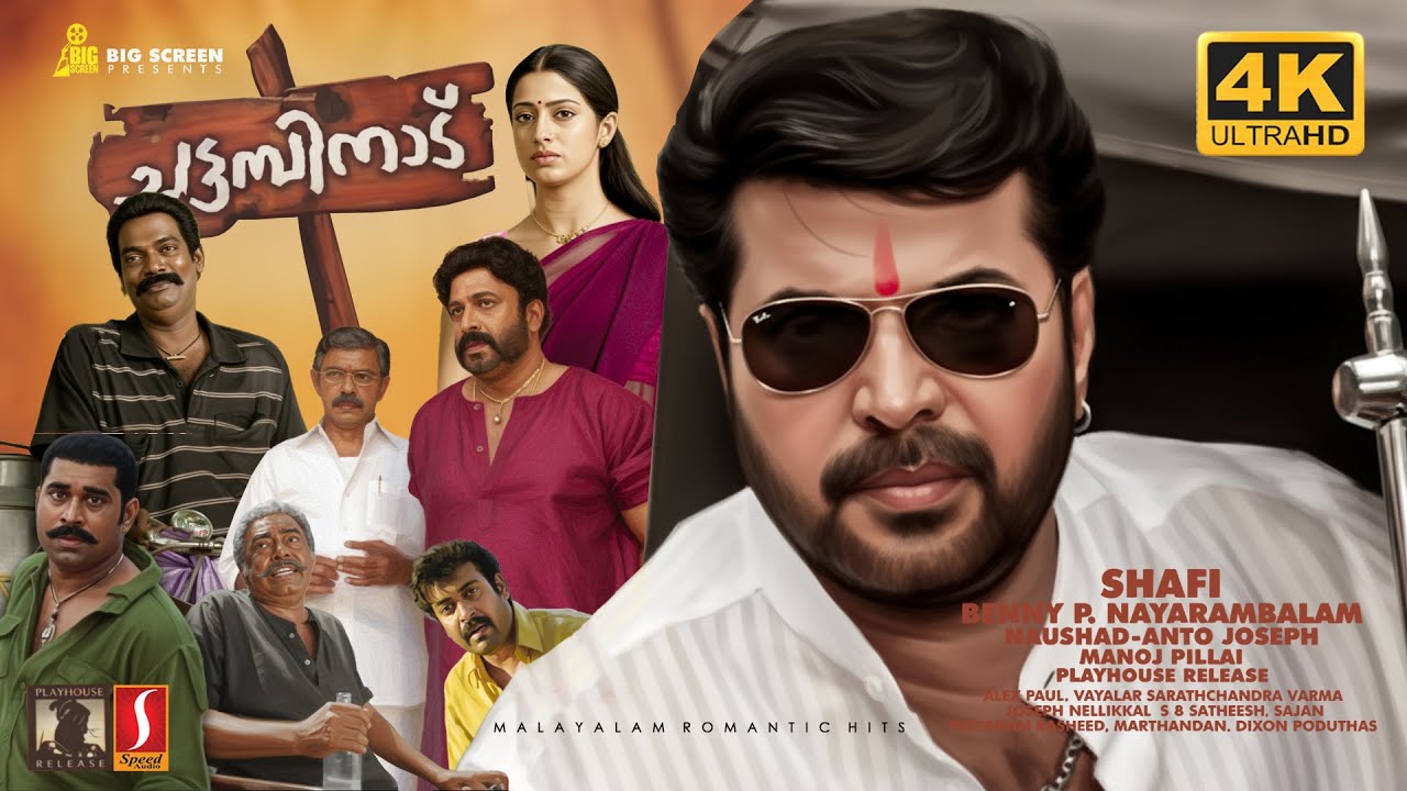 Chattambinadu 4K Full Movie | Mammootty | Siddique | Suraj ...