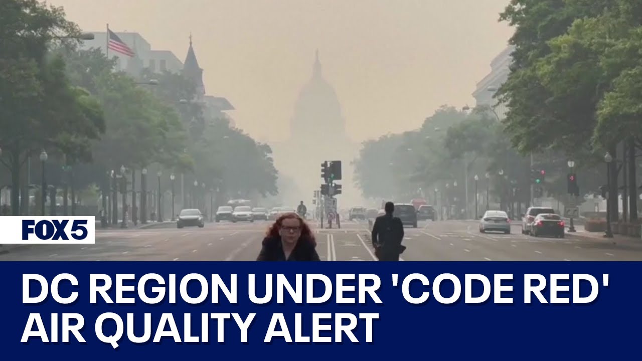 DC region under 'Code Red' air quality alert - YouTube