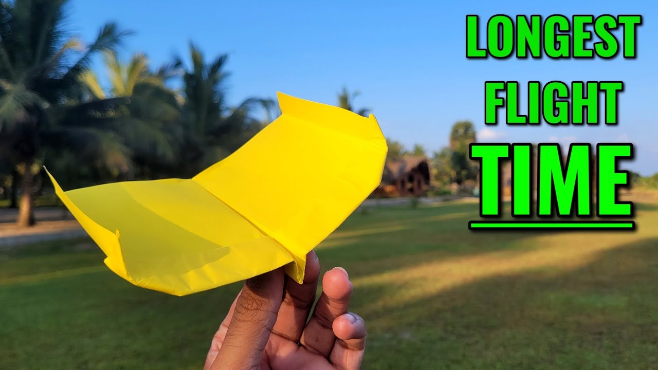 New WORLD RECORD Paper Airplane | How to Make the BEST Paper Airplane ...