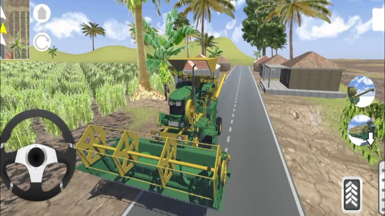 John Deere Harvester driving Game l Indian Farming Simulator 3D Game ...