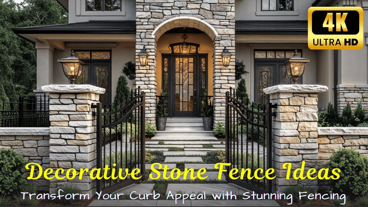 Transform Your Curb Appeal with These Stunning Decorative Stone Fence ...