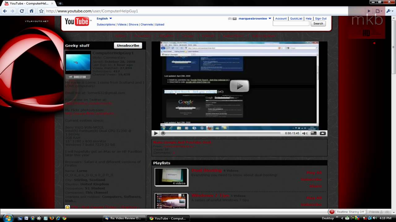 Tech Channel of the Week #6: ComputerGeek396 - YouTube