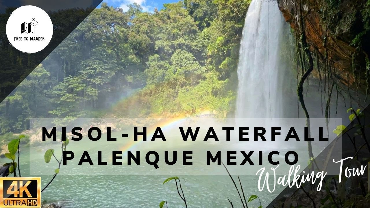 Misol-Ha Waterfall | Palenque | Mexico | 4K Walking Tour - YouTube