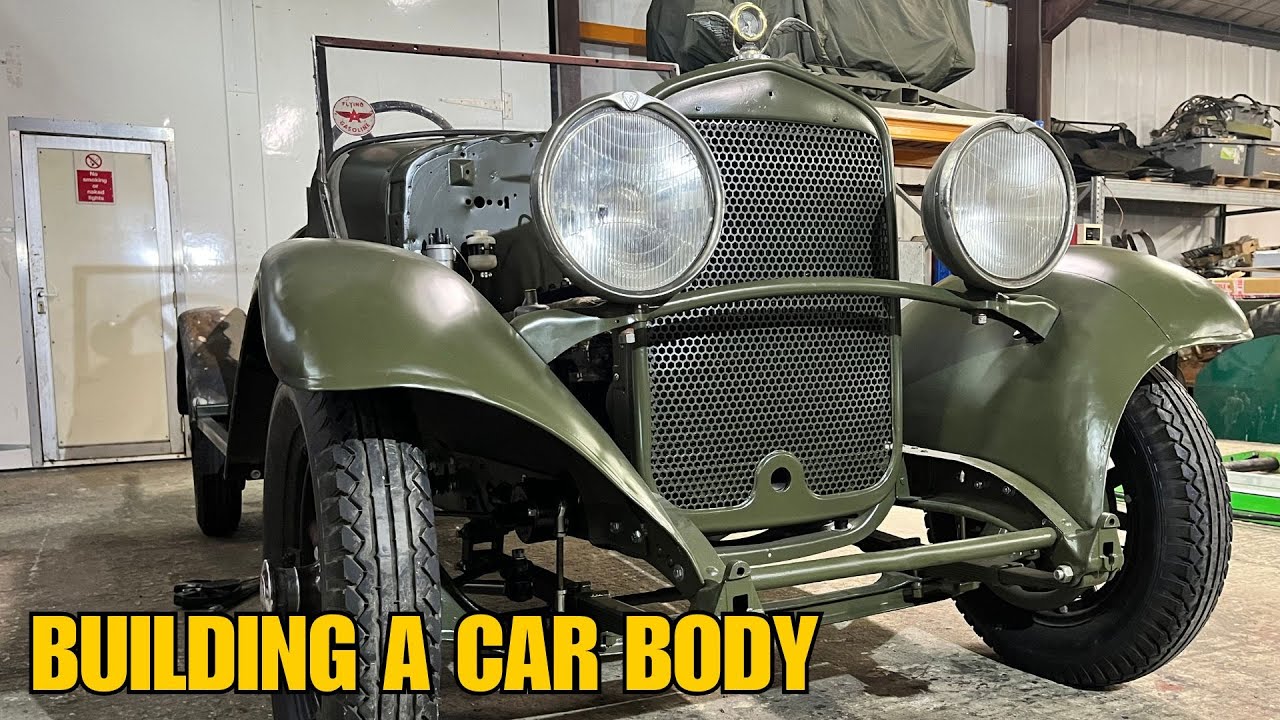 Fitting a Custom Built Car Body to the Chrysler - YouTube