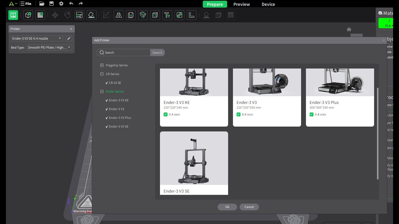 How to add new OFFICIAL Printer Profiles to Creality Print 5, without ...