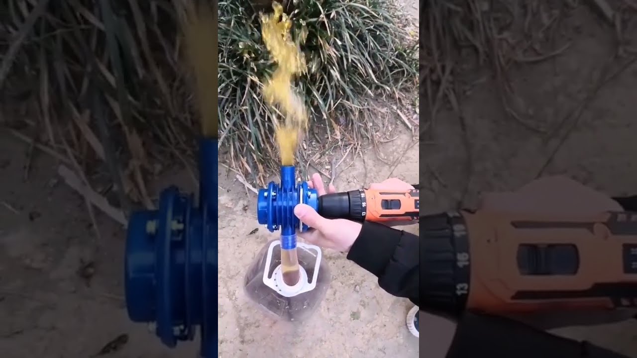 Wow! Transfer Pump With Drill! - YouTube