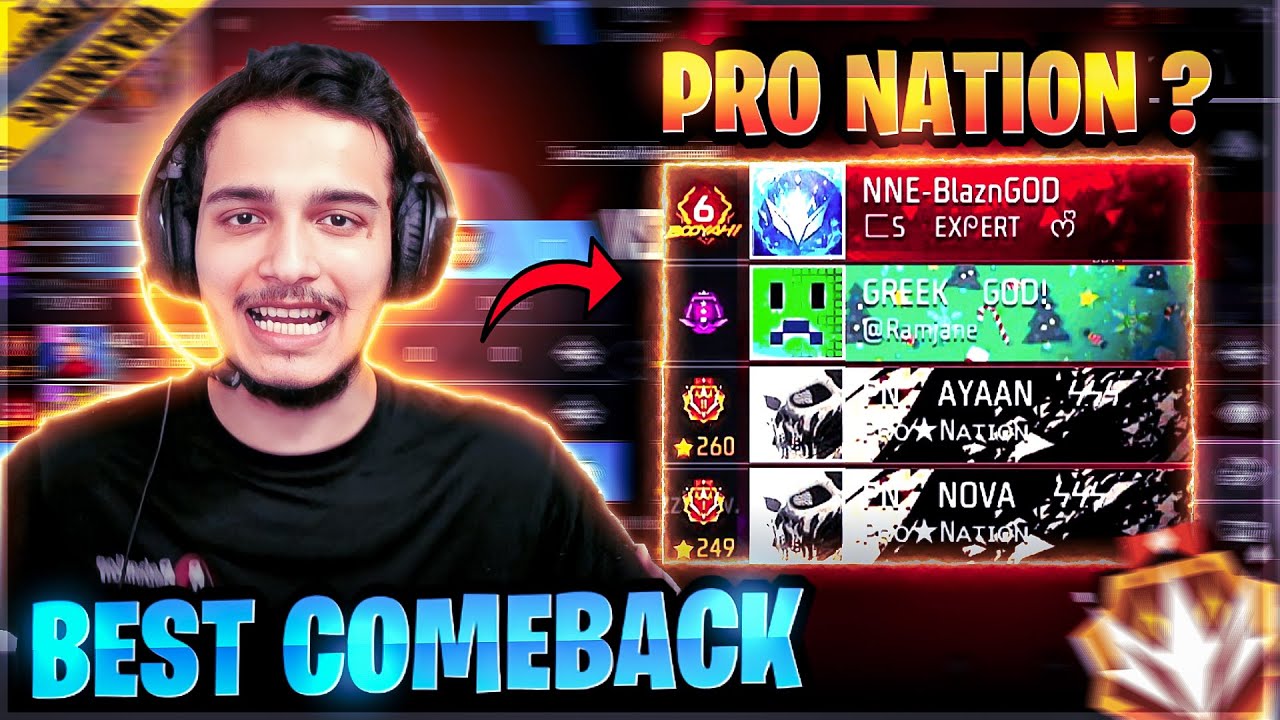 ASIF GAMER VS PRO NATION 🥵 Best Comeback Ever Seen 😱 Must Watch ...