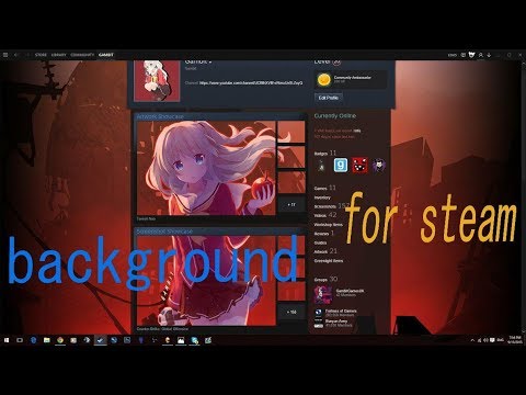 How to make a background on Steam - YouTube