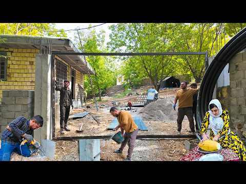 Dariush & the Welders Install the Farm Gate Posts | New Gate Takes Shape