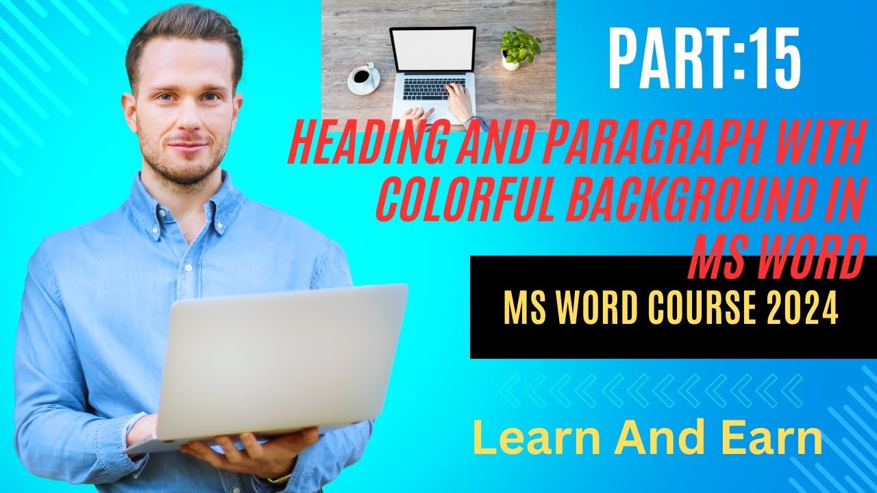 Heading and Paragraph with colorful Background in MS Word | How to ADD ...