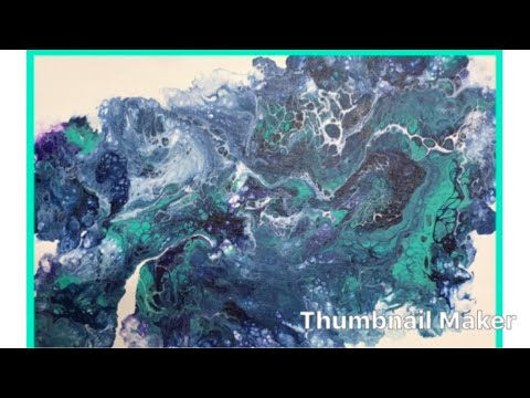 (125) How to do A Flip and Drag,and Blow, Acrylic Paint. - YouTube