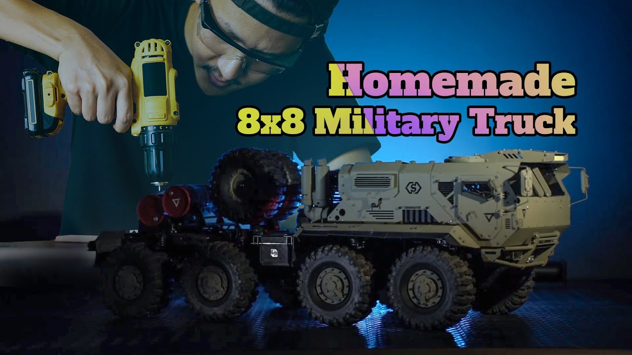 How Powerful is a Homemade 8x8 Military Truck? ST10PRO | Remote Control ...