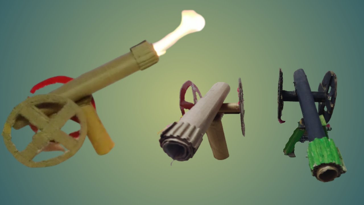 How to make cannon | How to make cardboard canon | Paper canon | DIY ...