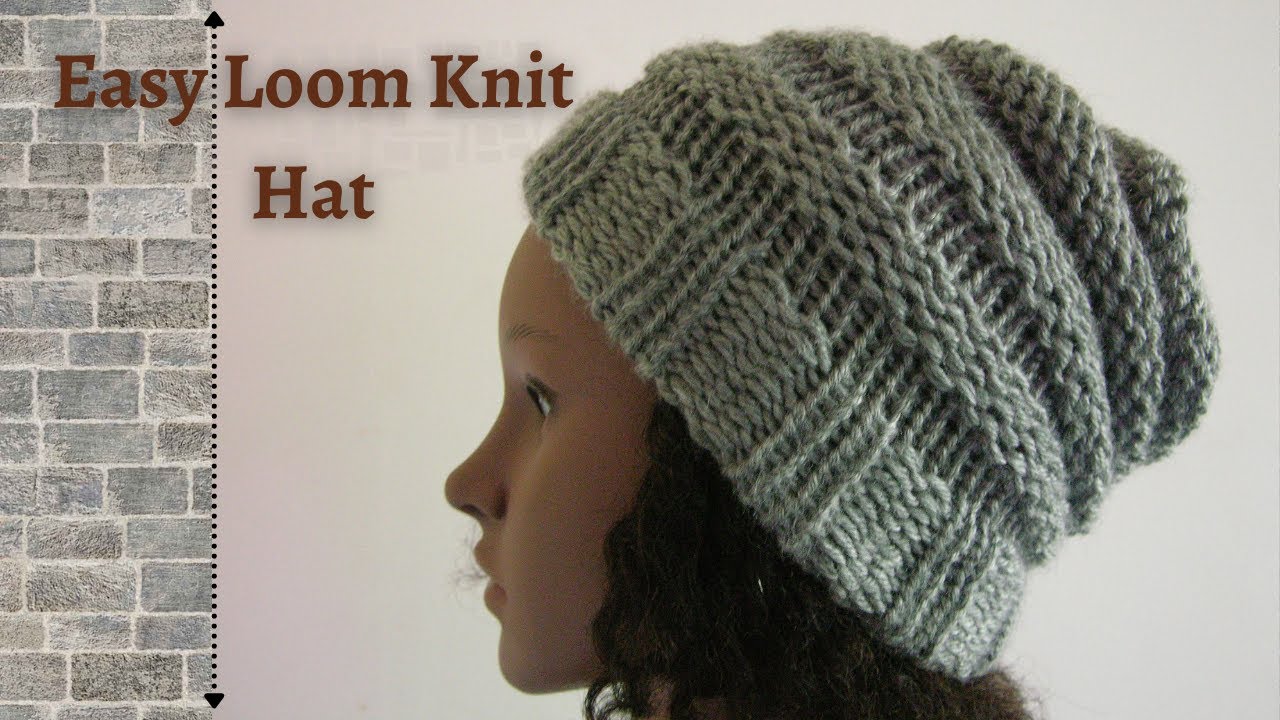 SUPER Easy Loom Knit Hat - Step-by-Step Tutorial (Beginner Friendly ...