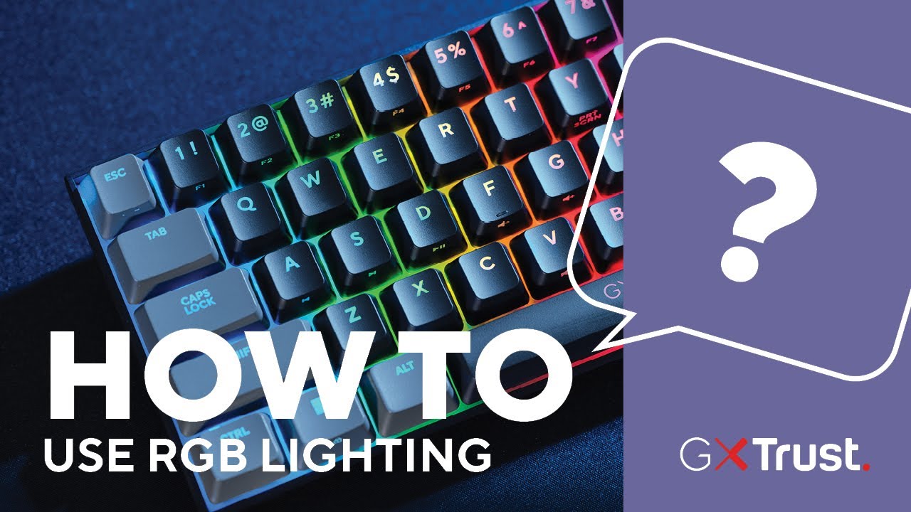 How to change the RGB lighting on your Acira Mechanical keyboard - YouTube