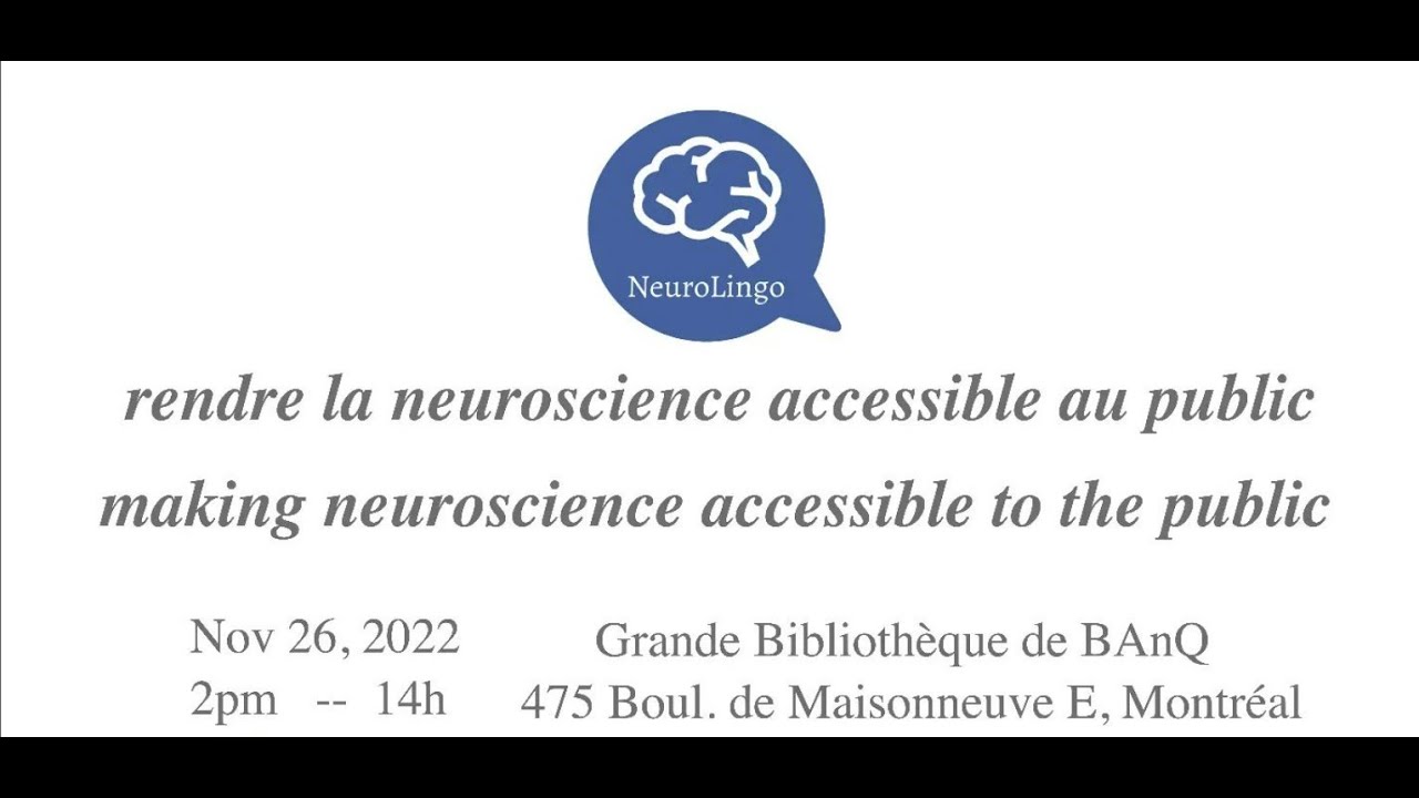 Neurolingo Fall neuroscience public talk - YouTube