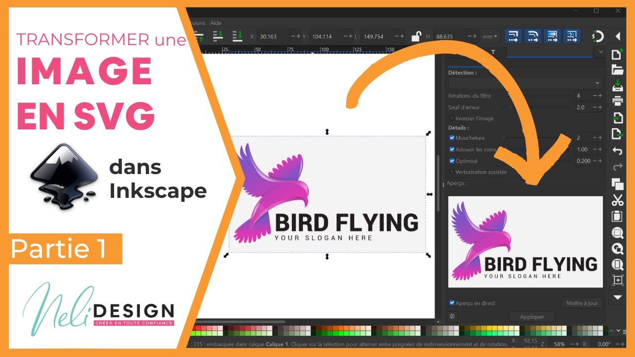 Convertir un fichier image en format SVG en utilisant Inkscape - partie ...