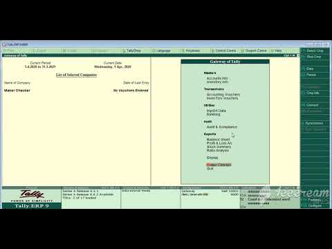 Maker Checker Stock Item in Tally.ERP 9 - YouTube