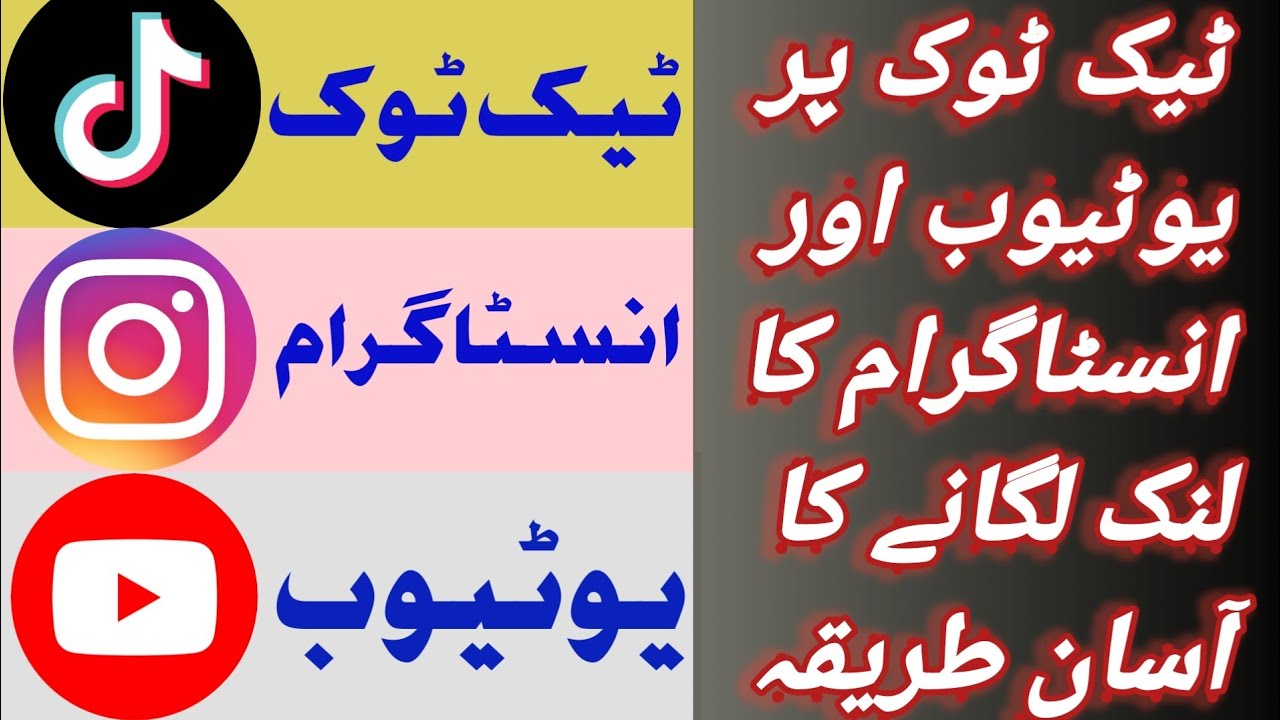 How To Add Instagram And YouTube Channel In Tik Tok Profile - YouTube