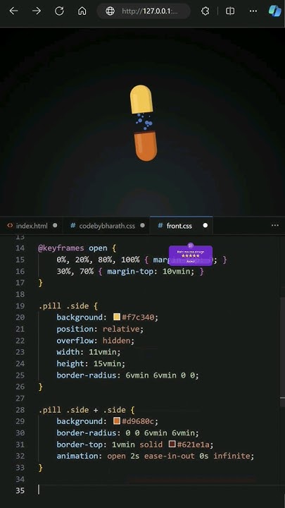 Day 004 Css Pill Loader Animation Css3 Webdevelopment Htmlproject Cssloaders Youtube