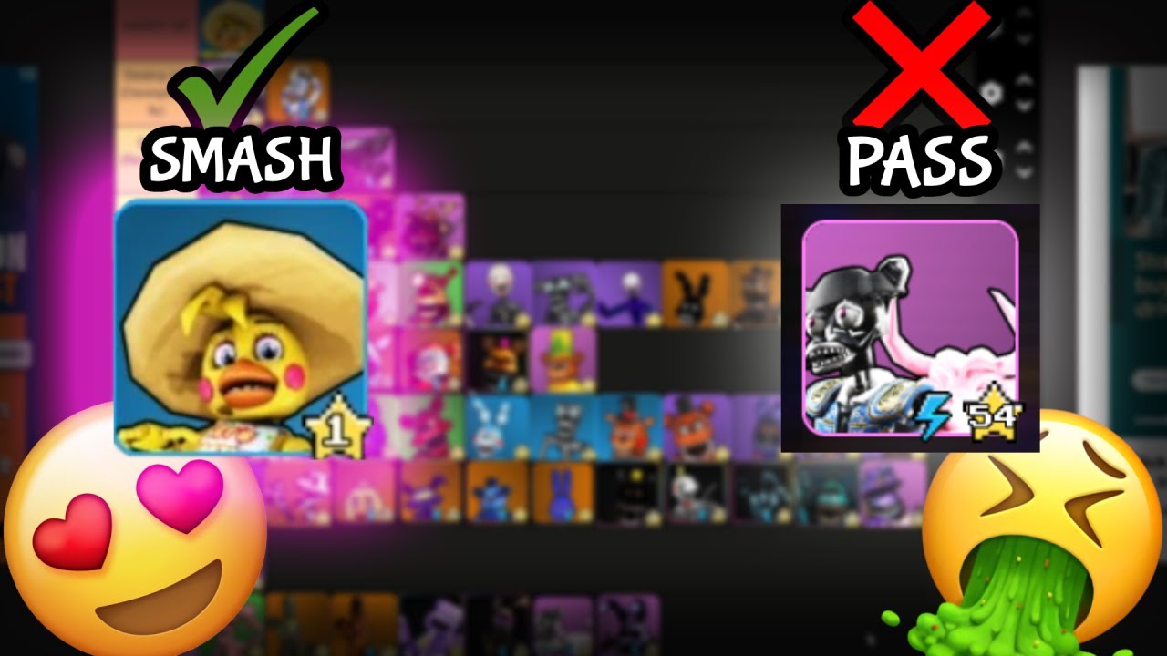 Smash Or Pass?!! | FNAF Hunted Tier List (Part 1) - YouTube