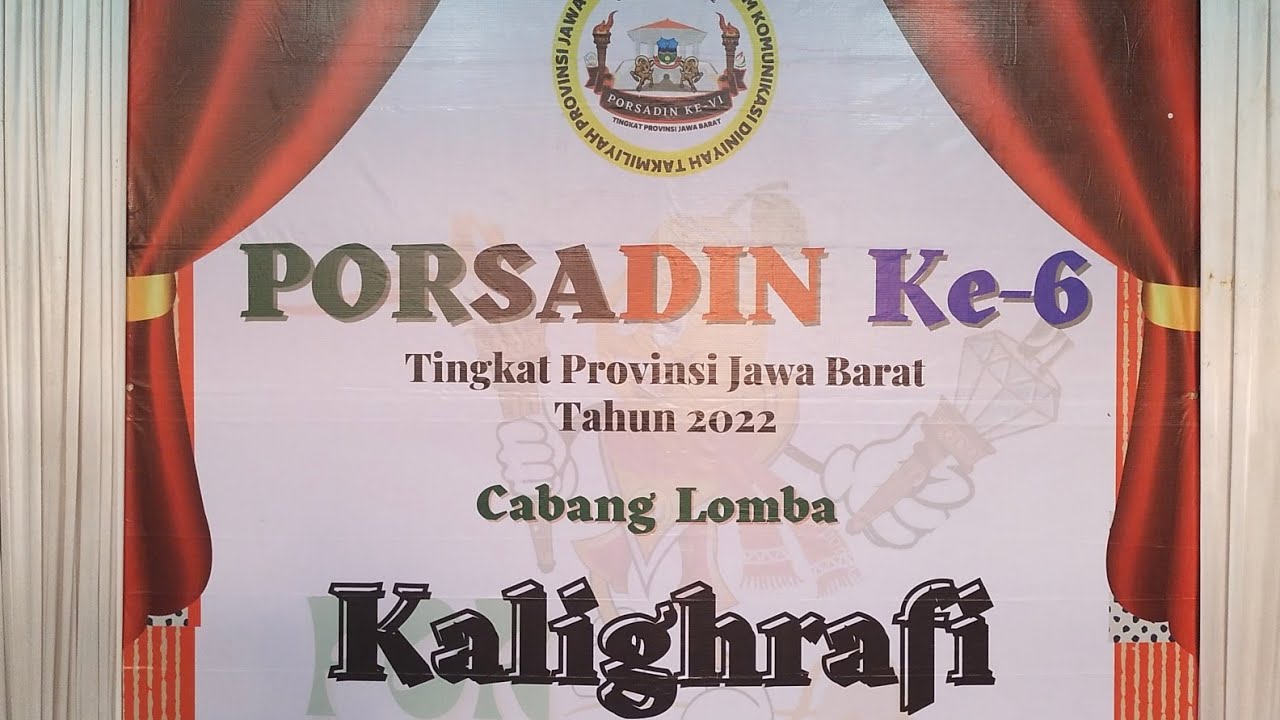 PORSADIN JABAR 2022 (Karya Kaligraffi Terbaik Anak Indonesia) - YouTube