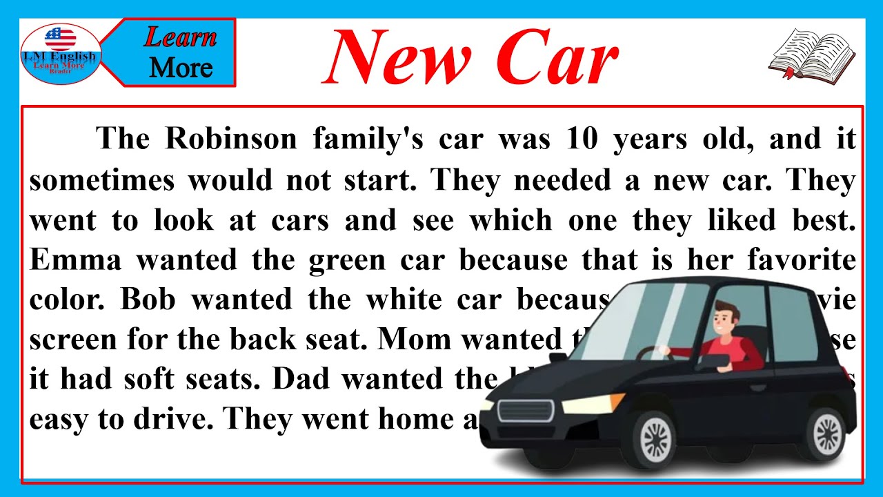 New Car / Learning English Speaking / Level 1 / Listen Read and ...