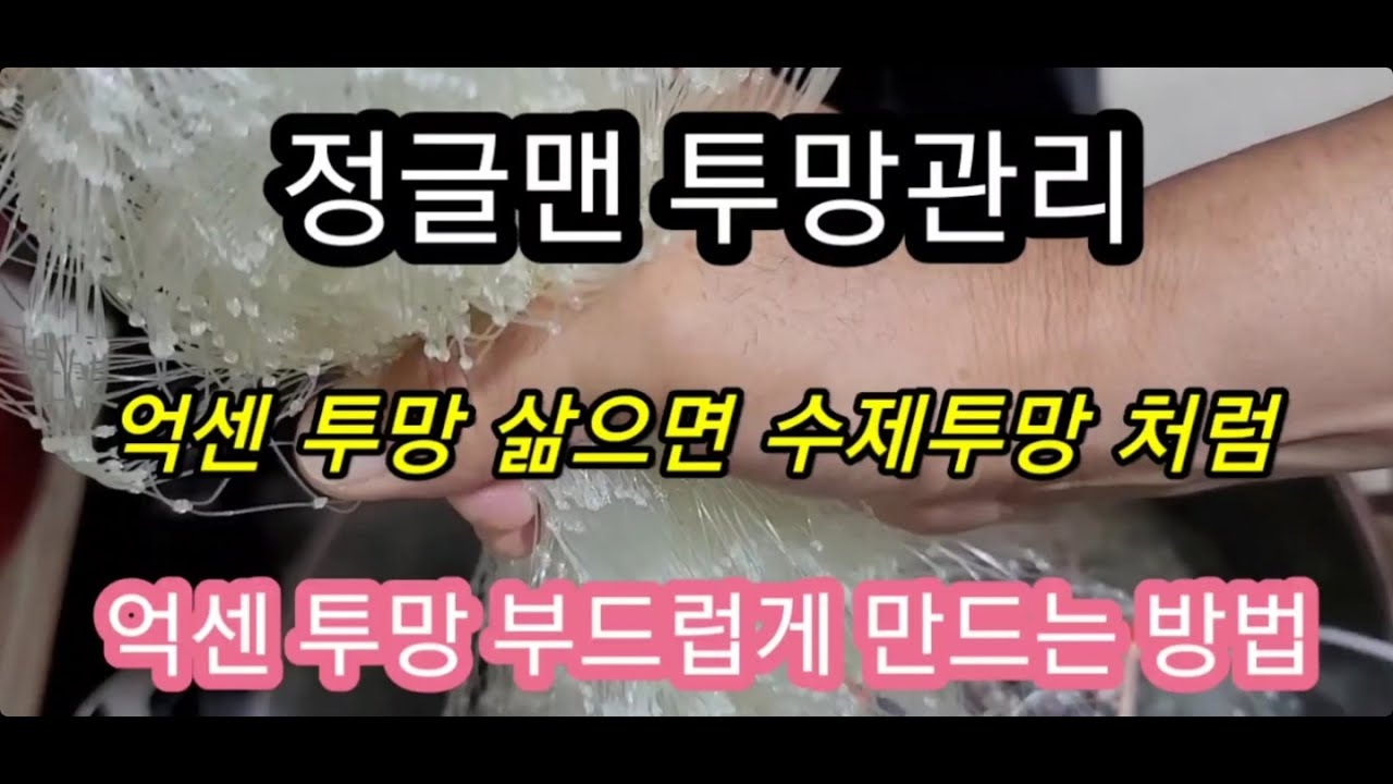 투망강습상식 투망부드럽게만들기 억센투망을삶으면 수제투망처럼변신 얇은경심and수제투망 따뜻한물에 하루담근후사용 투망던지는법 투망배우기 Cast Net Youtube