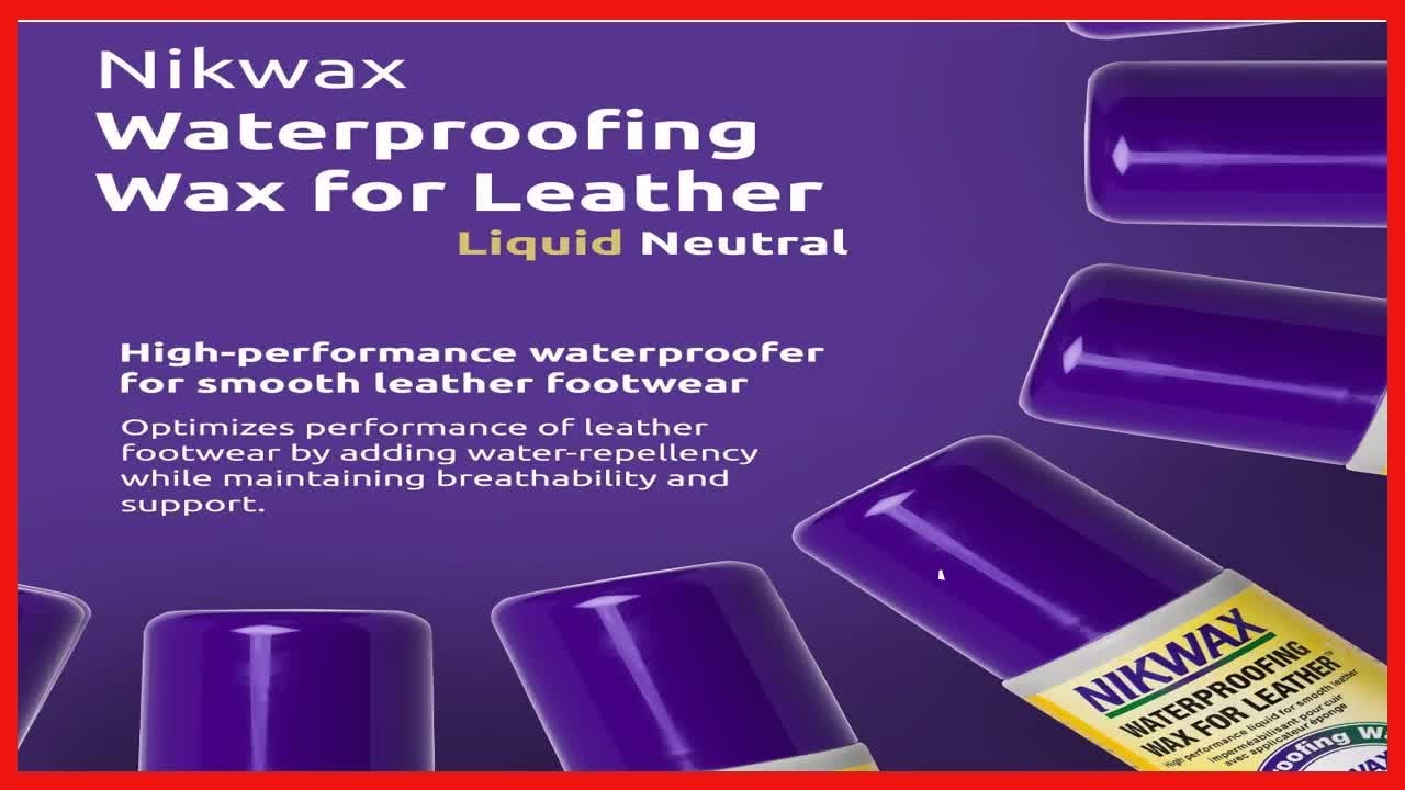 Quality product - Nikwax Waterproofing Wax for Leather Liquid - YouTube